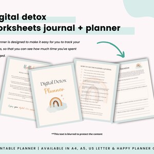 Digital Detox Printable Planner Social Media Detox - Etsy