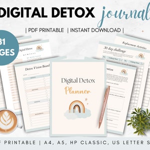 Digital Detox Printable Planner Social Media Detox - Etsy