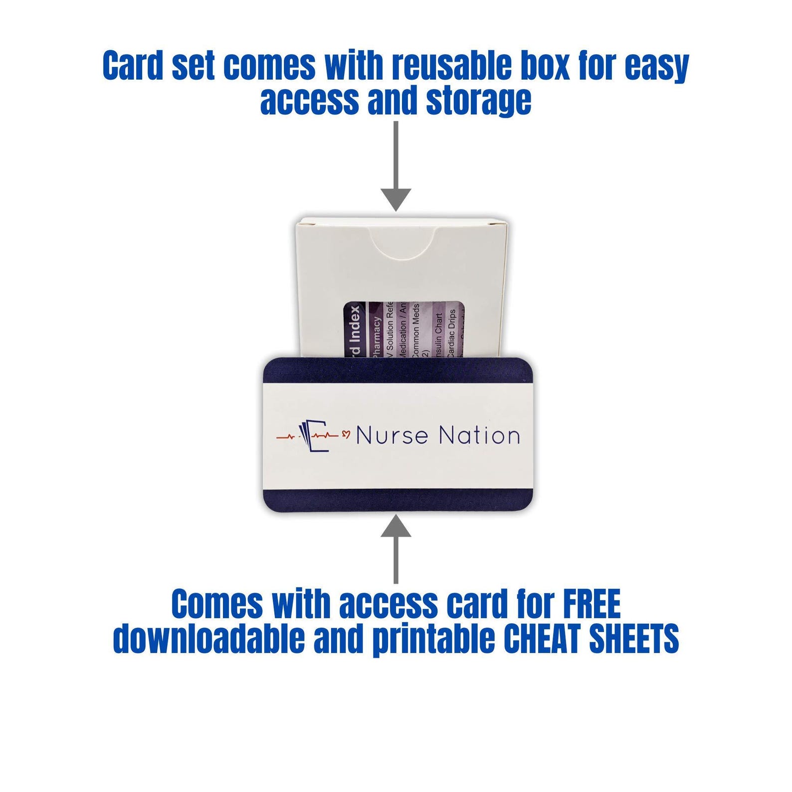 Nurse Nation 30 Vertical Nursing Badge Reference Cards - Lab Values ...
