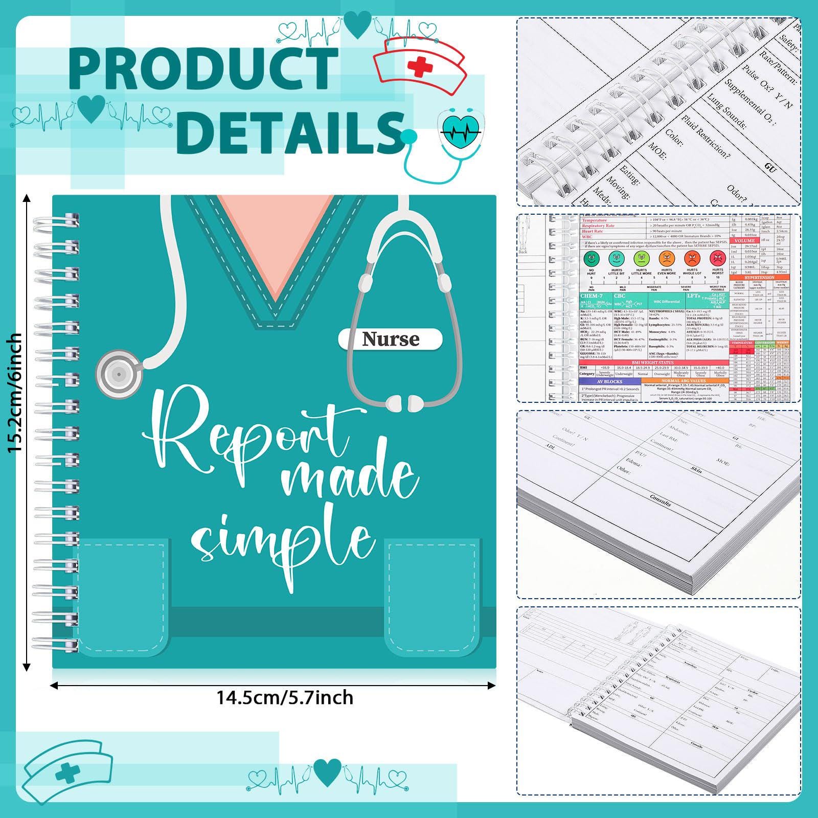 Nurse Report Notebooks (4 Pcs) With Pen Lights: Student Essentials - Etsy