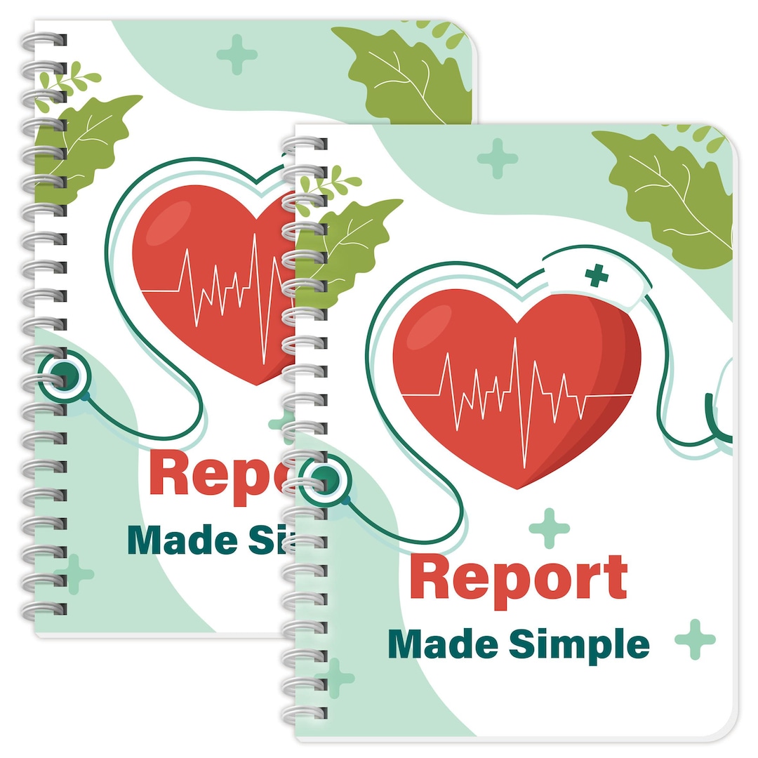 2-piece Nurse Report Notebooks | Essential Nursing Handoff Organizer ...