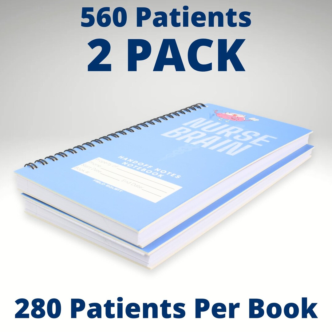 Nurse Brain Notebook: SBAR Format, Medical Reference (2-pack) - Etsy