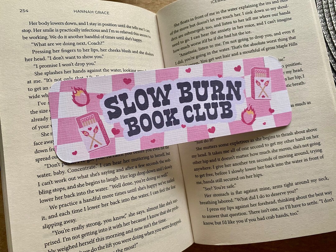 Slow Burn Book Club Bookmark, Slow Burn Romance Book Mark, Smut Book ...