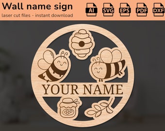 Chopper Motorcycle Rider Nursery Wall Name Sign Interior Decor Laser ...