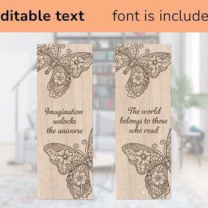 Bookmark Bundle Set of 20 Svg Wooden Template Engraved Laser Cut Files ...