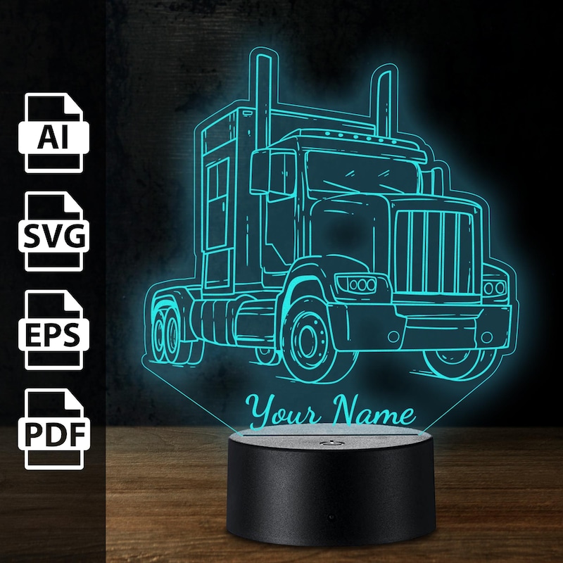 Personalised Lorry Led - Etsy