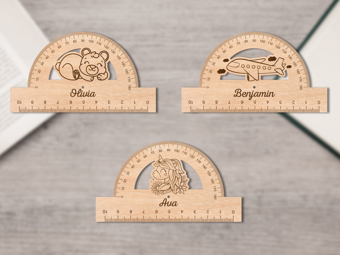 Protactor RULER Laser Cut File for Kids School Teacher Svg - Etsy Canada