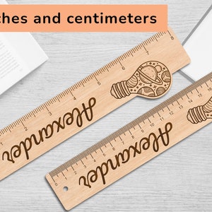 Laser Cut Wooden RULER for Kids School Teacher Svg | Pdf | Ai | Eps ...