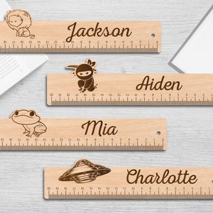 Laser Cut Wooden RULER for Kids School Teacher Svg | Pdf | Ai | Eps ...