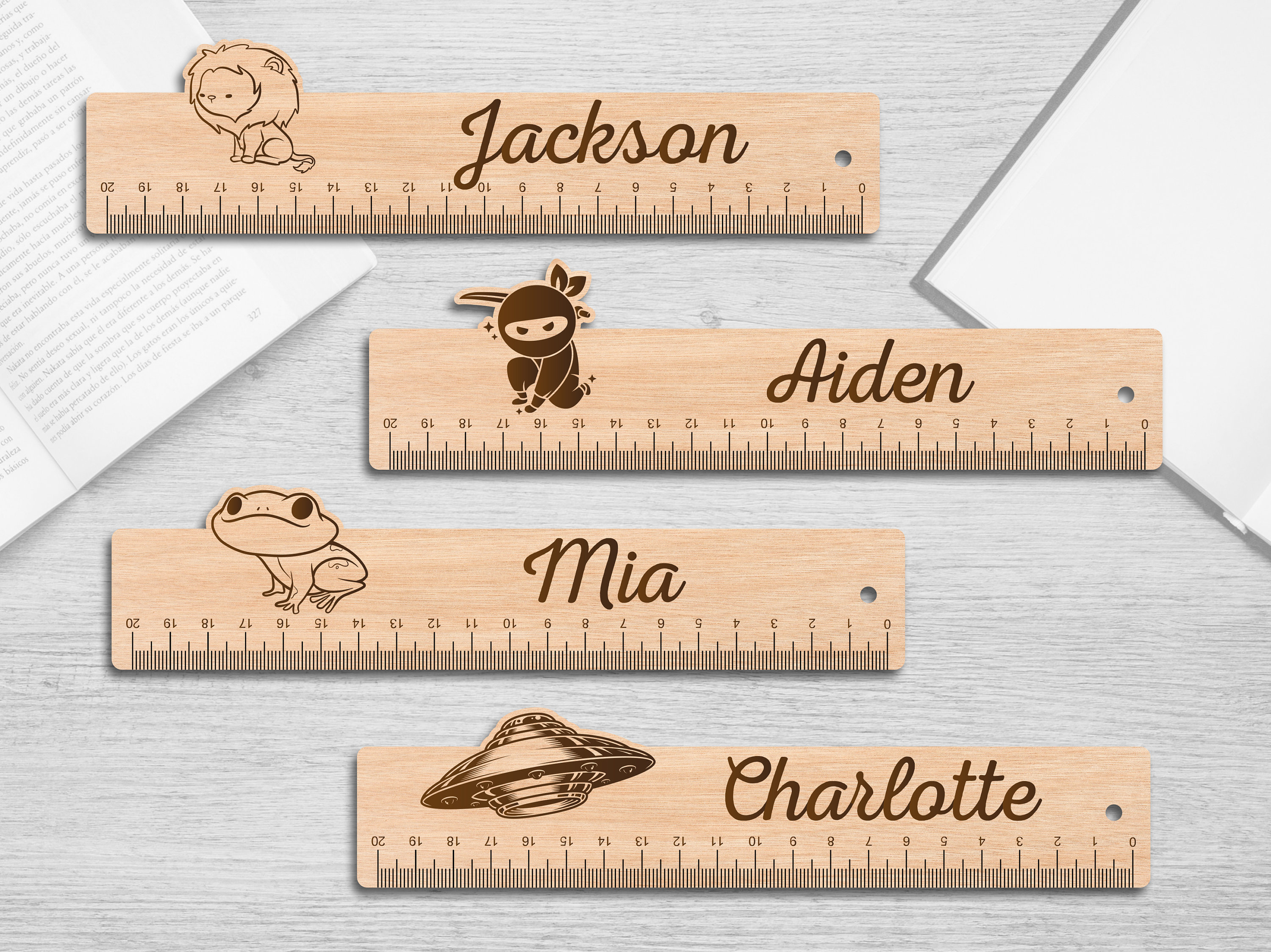 Laser Cut Wooden RULER for Kids School Teacher Svg Pdf Ai - Etsy Australia