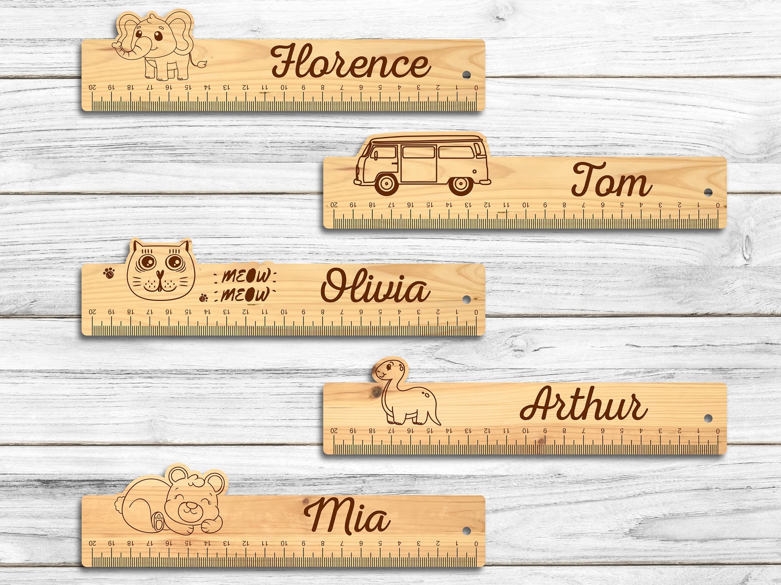 Laser Cut Wooden RULER for Kids School Teacher Svg Pdf Ai - Etsy UK