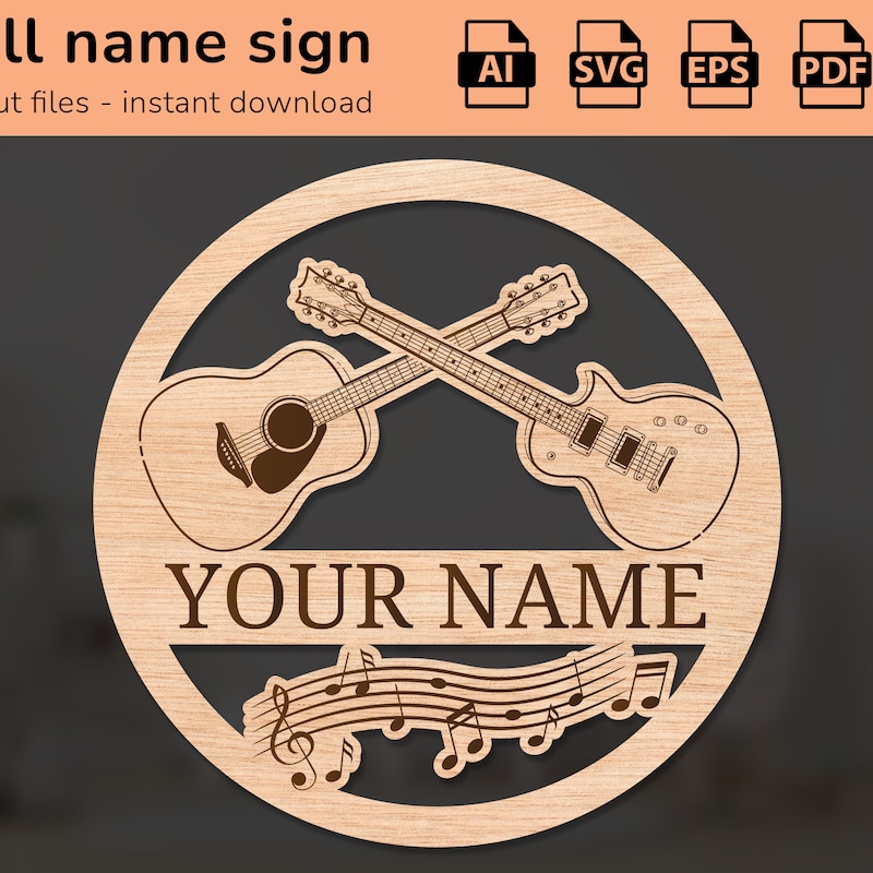 Rock Music 3d Wall Sign - Etsy