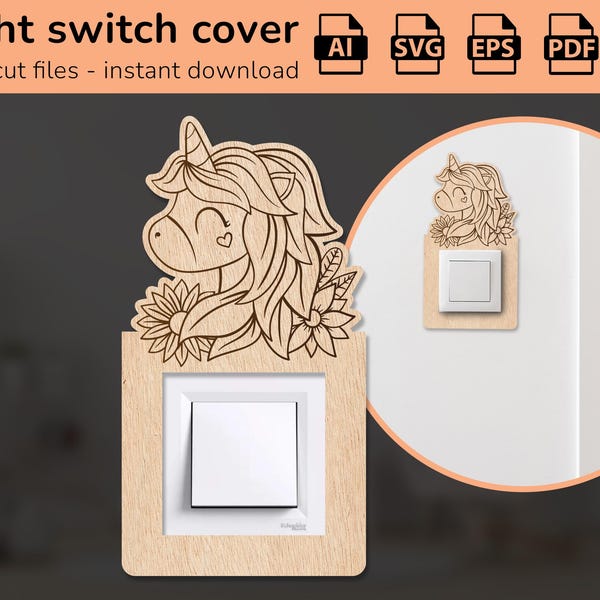 Unicorn Light Switch - Etsy