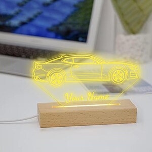 Chevrolet Camaro SS American Muscle Car Personalized 3D Lamp Acrylic ...