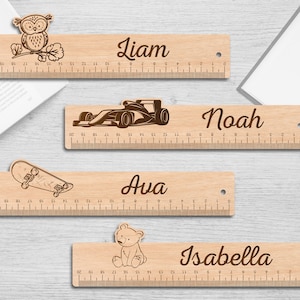 Laser Cut Wooden RULER for Kids School Teacher Svg | Pdf | Ai | Eps ...