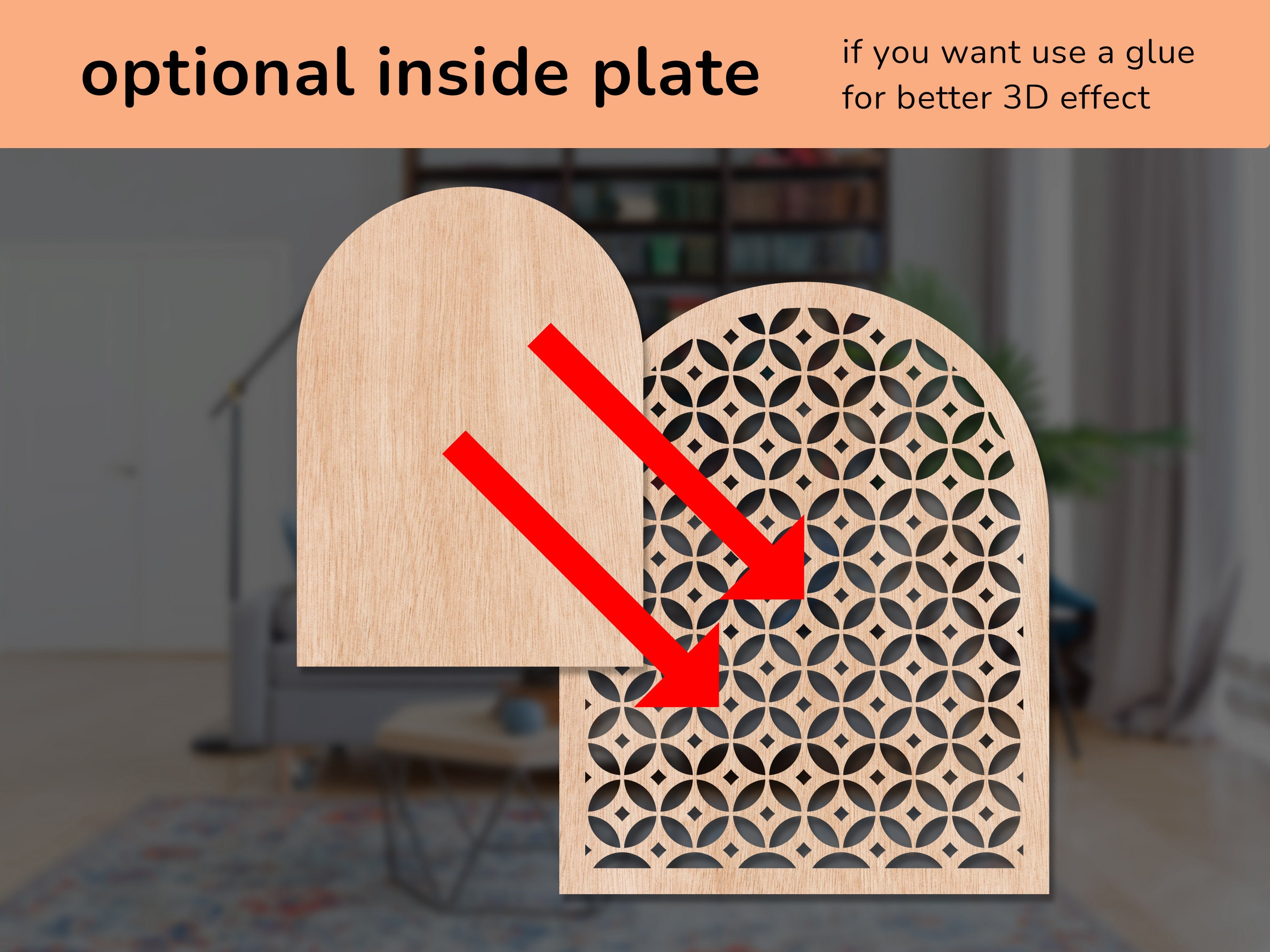 Rattan Arch SVG Laser Cut Files Arched Frame Backer Boho - Etsy