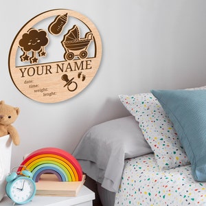 Newborn Baby Hospital Name Sign | Interior Decor | Laser Cut Design ...