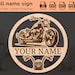 Chopper Motorcycle Rider Nursery Wall Name Sign | Interior Decor ...
