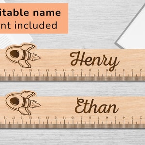 Laser Cut Wooden RULER for Kids School Teacher Svg | Pdf | Ai | Eps ...