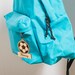 Football Soccer Ball Keychain Key Ring Charm | Personalized Name Sign ...