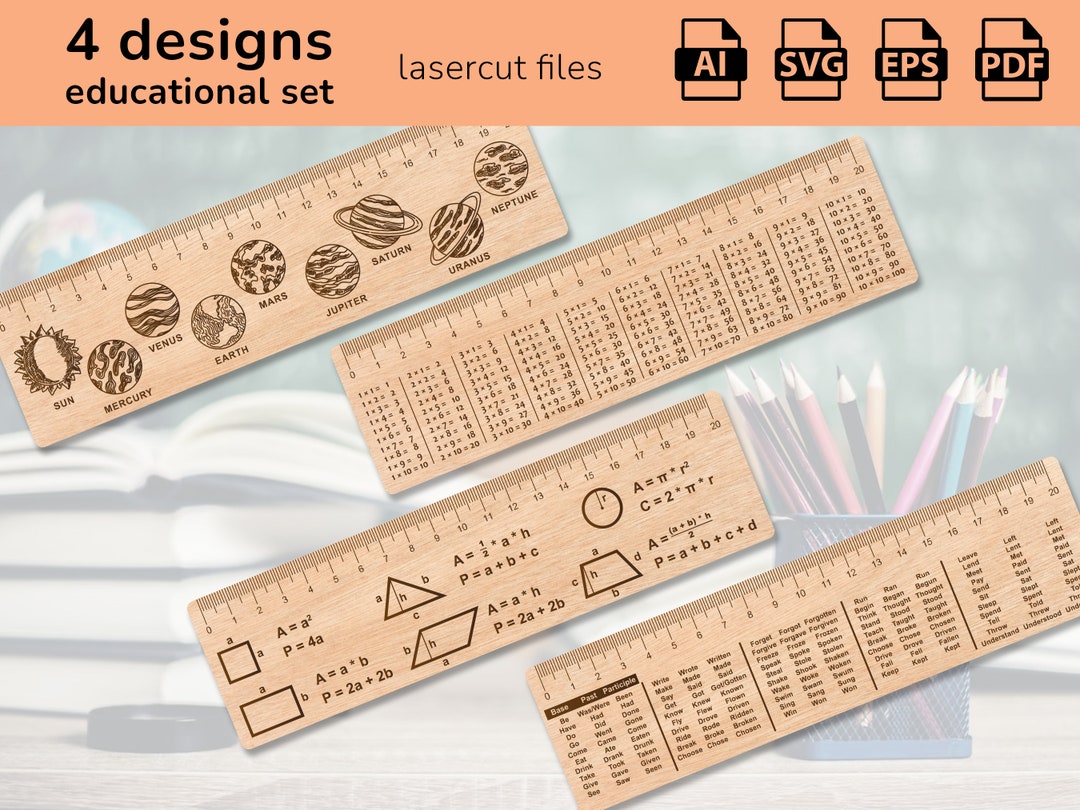 Educational Ruler for Kids Back to School Teacher Svg | Pdf | Ai | Eps ...
