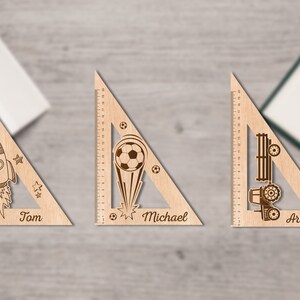 Triangle Ruler for Kids | School Teacher Svg Pdf Ai Eps File Engraved ...