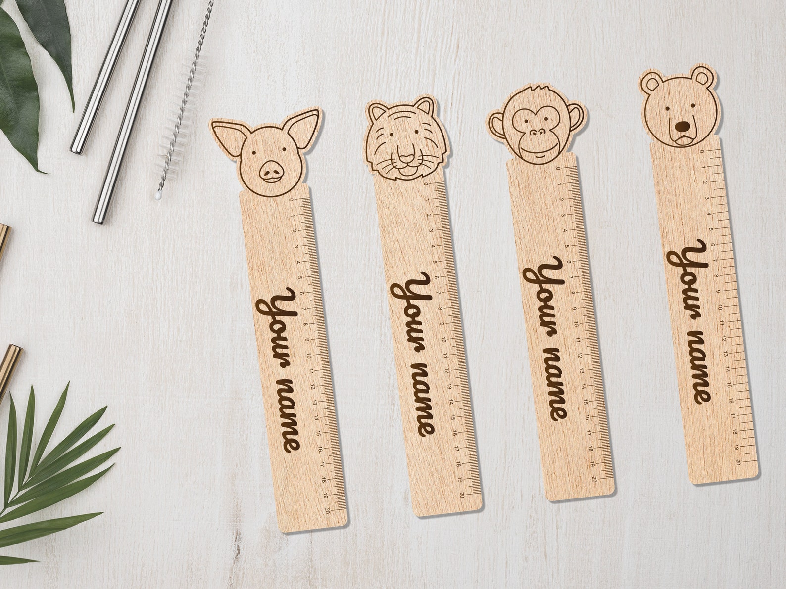 Animal Head Rulers- for Kids School Teacher Svg | Pdf | Ai | Eps File ...