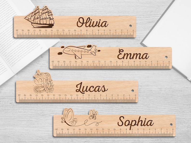 Laser Cut Wooden RULER for Kids School Teacher Svg | Pdf | Ai | Eps ...