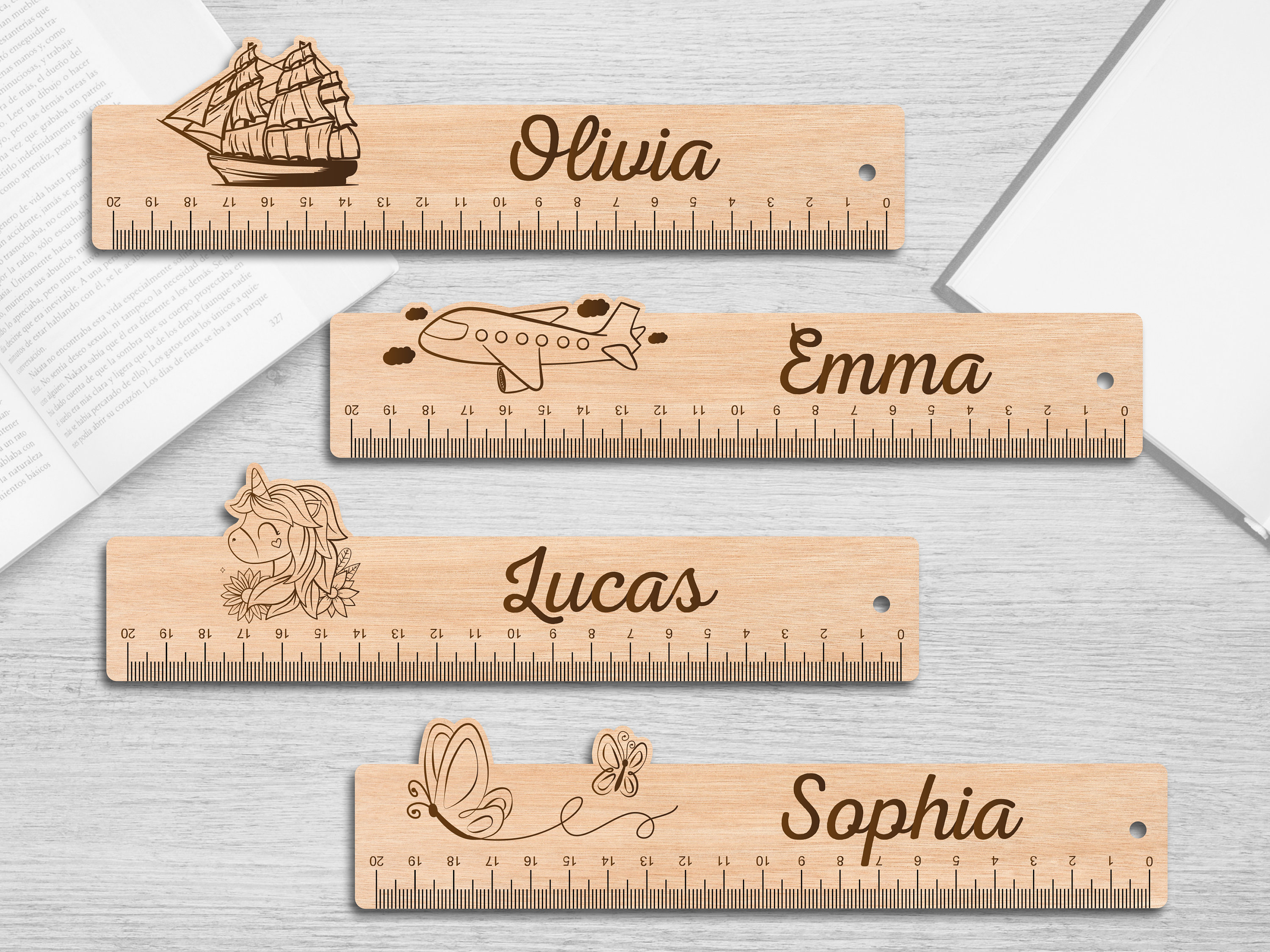 Laser Cut Wooden RULER for Kids School Teacher Svg Pdf Ai - Etsy Australia