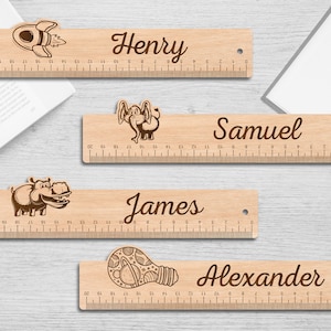 Laser Cut Wooden RULER for Kids School Teacher Svg | Pdf | Ai | Eps ...