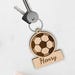 Football Soccer Ball Keychain Key Ring Charm | Personalized Name Sign ...