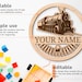 Train Locomotive Railway Name Sign | Interior Decor | Laser Cut Design ...