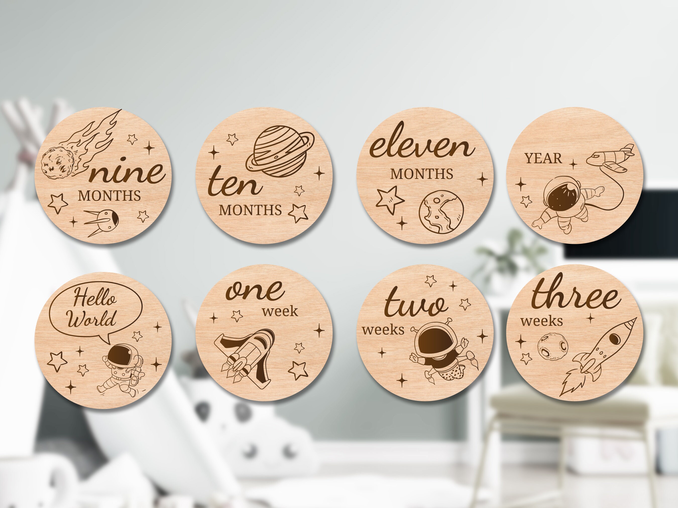Galaxy Space Milestone SVG | Baby Milestone | Digital Cut File ...
