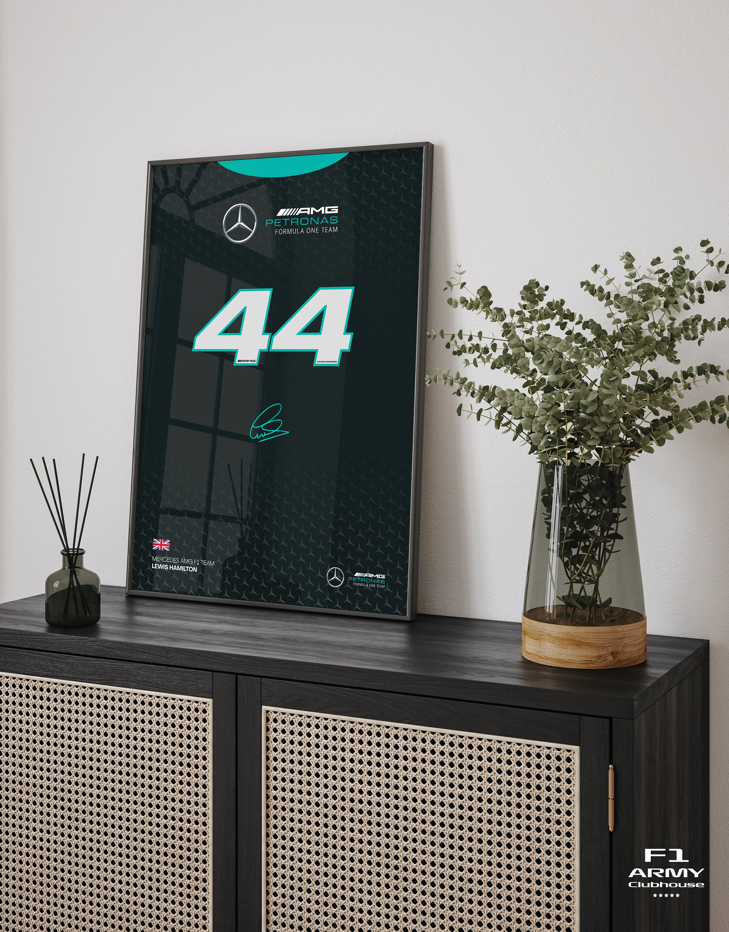 Lewis Hamilton Poster, Mercedes AMG F1, Formula 1 Poster, F1 Print, F1 ...