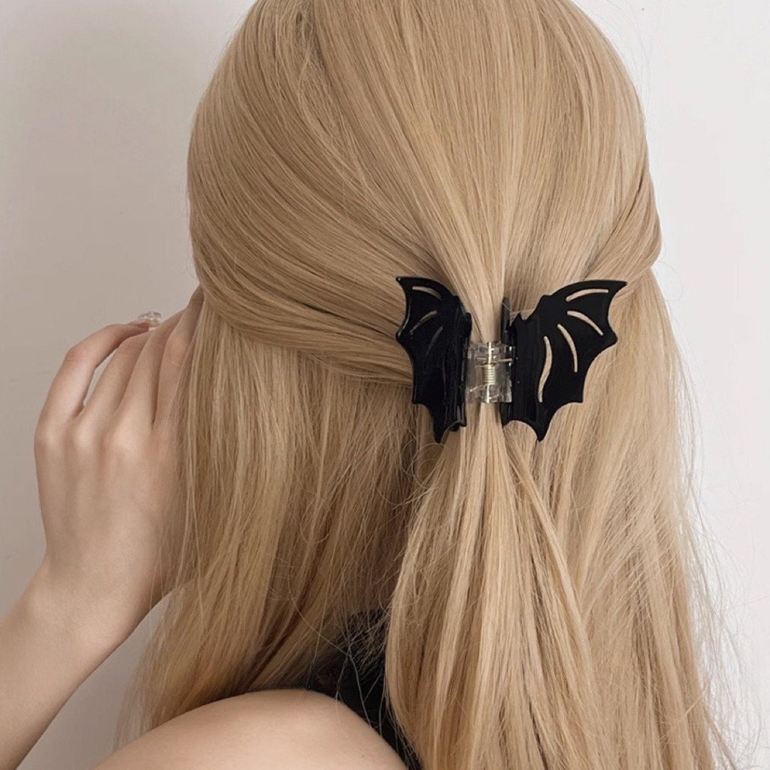 Black Bat Hair Claw Bat Fun Hair Clip Creative Hair Claw Etsy