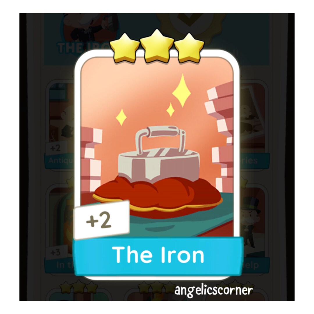 The Iron 3 Stars Monopoly Go Sticker - Etsy