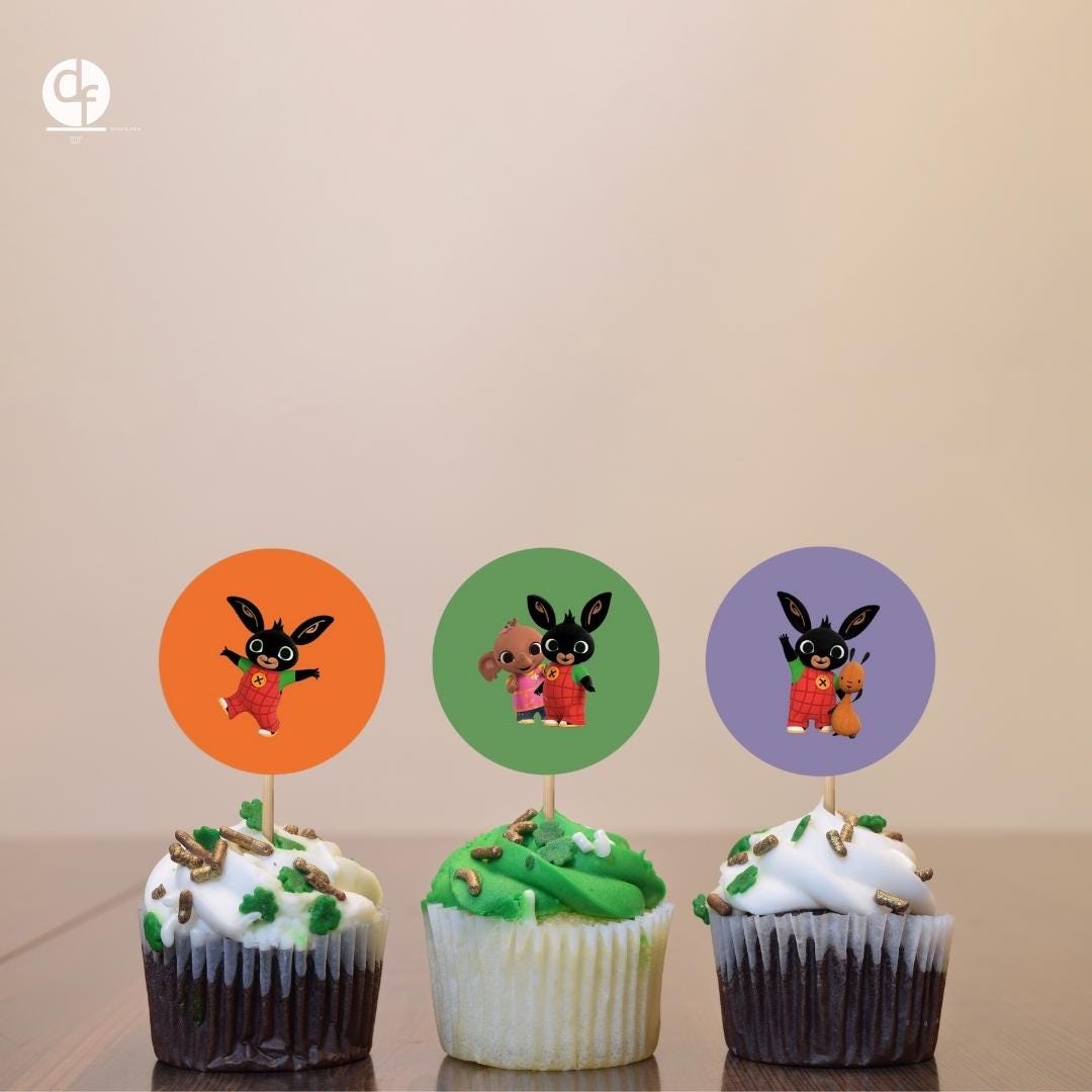 Bing Kids Baby Toppers Birthday, Bing Birthday Party Digital Download ...