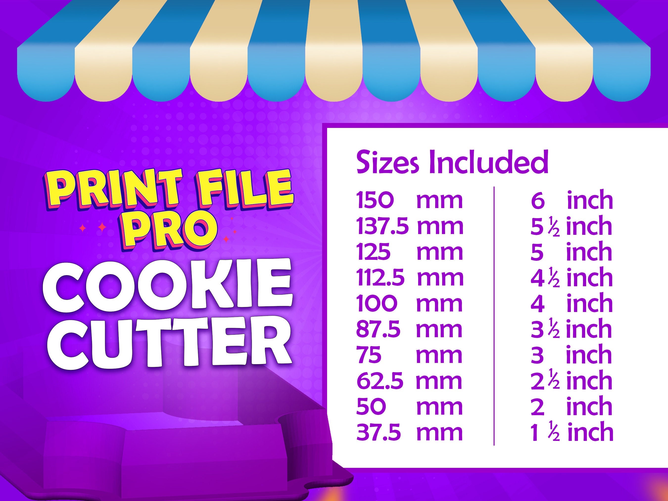 Hexagon Cookie Cutter STL File Instant Download for 3D Printer (10 ...