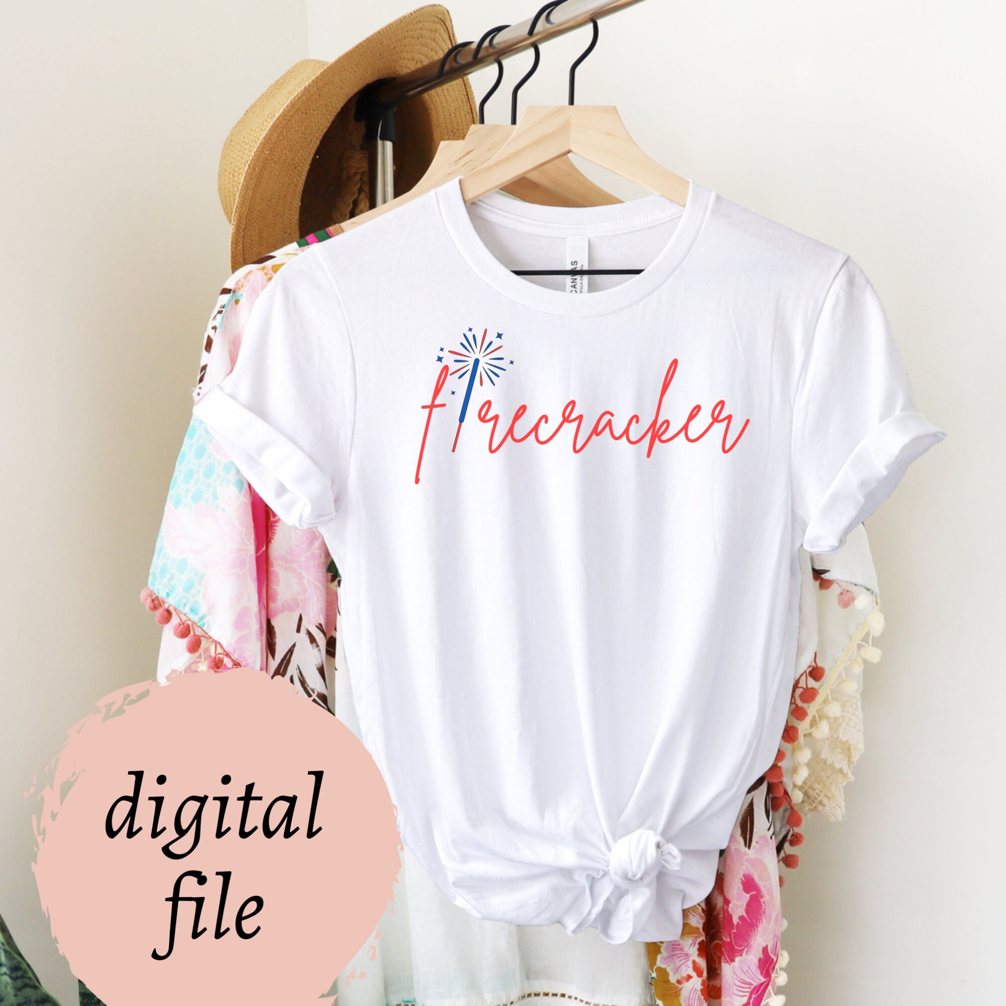 Firecracker SVG | USA Png | Fourth of July Tank Tshirt | 4th of July ...