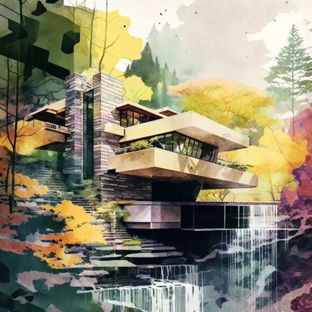 Falling Water Printable Art, Wall Art ,digital - Etsy