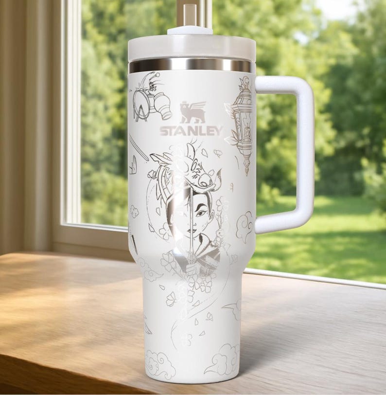 Princess Mulan Engraved Tumbler 40oz, Princess 40oz Laser Engraved ...