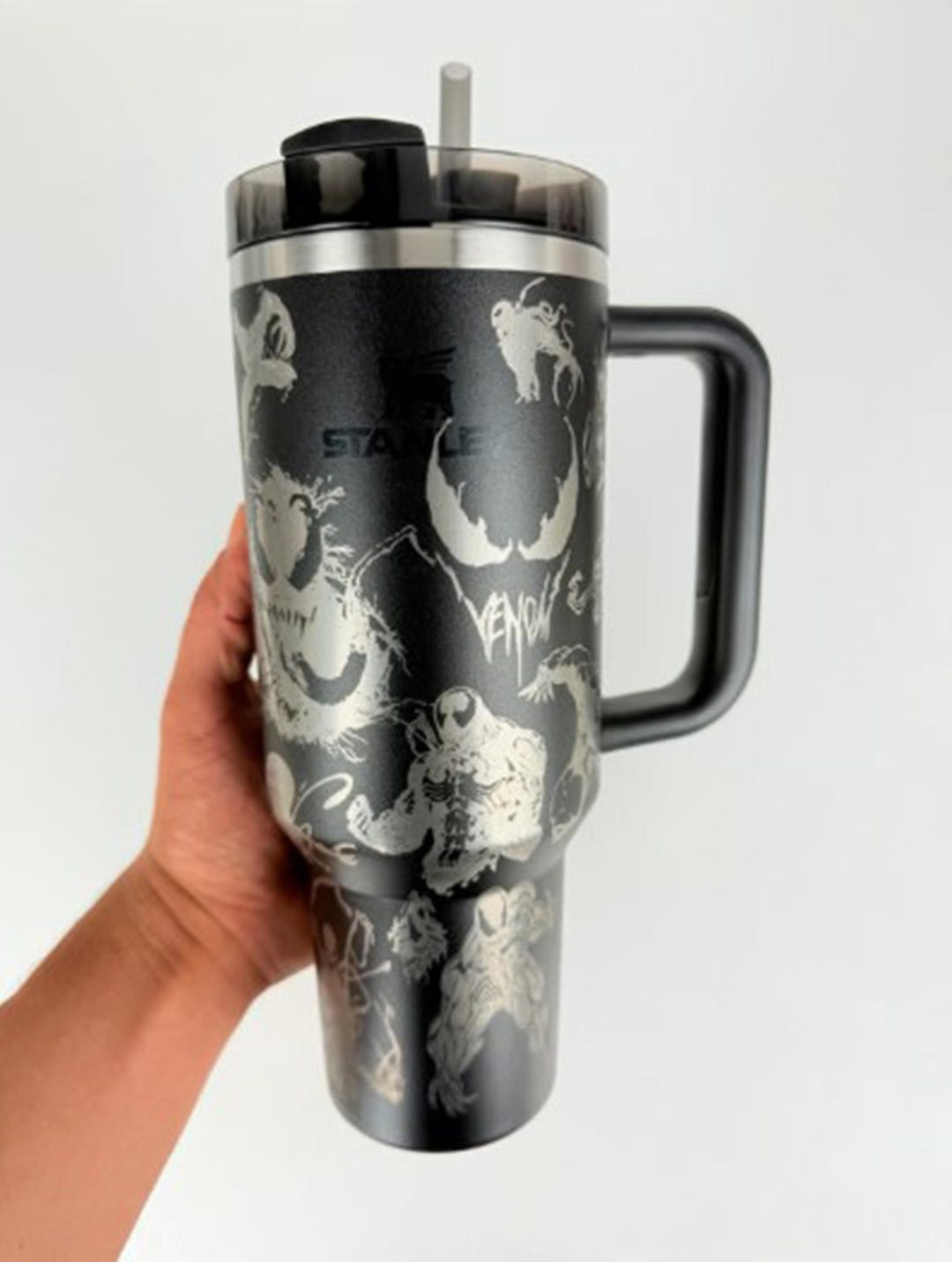 Laser Engraved Venom Tumbler 40oz, Superhero 40oz Tumbler, Movie Coffee ...