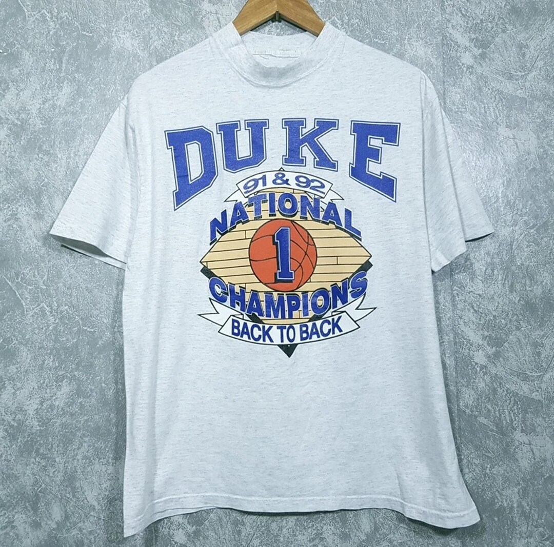 Vintage 90s Duke University National Champions T-shirt, Duke University ...