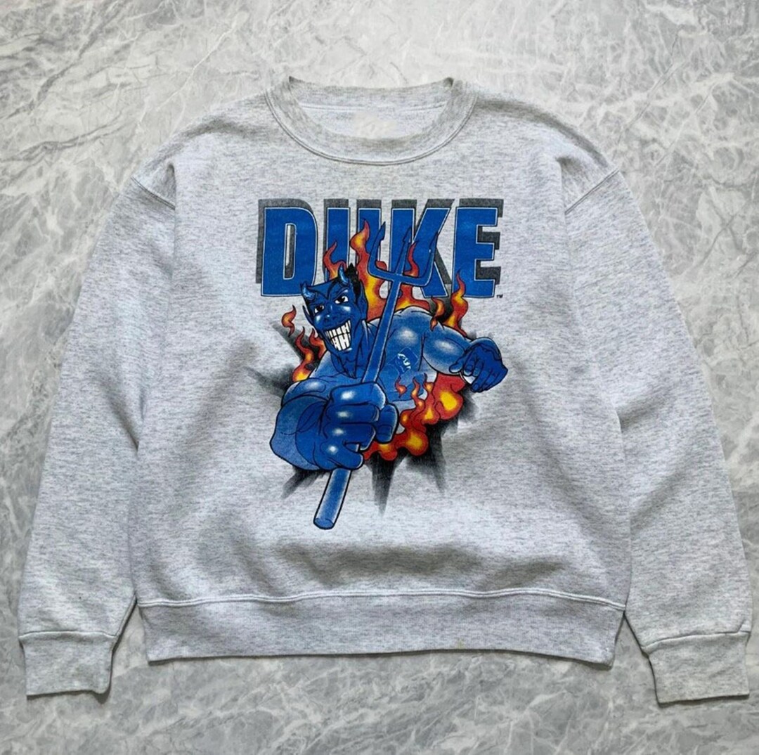 Vintage 90s University of Duke Blue Devils Crewneck Sweatshirt, Duke ...