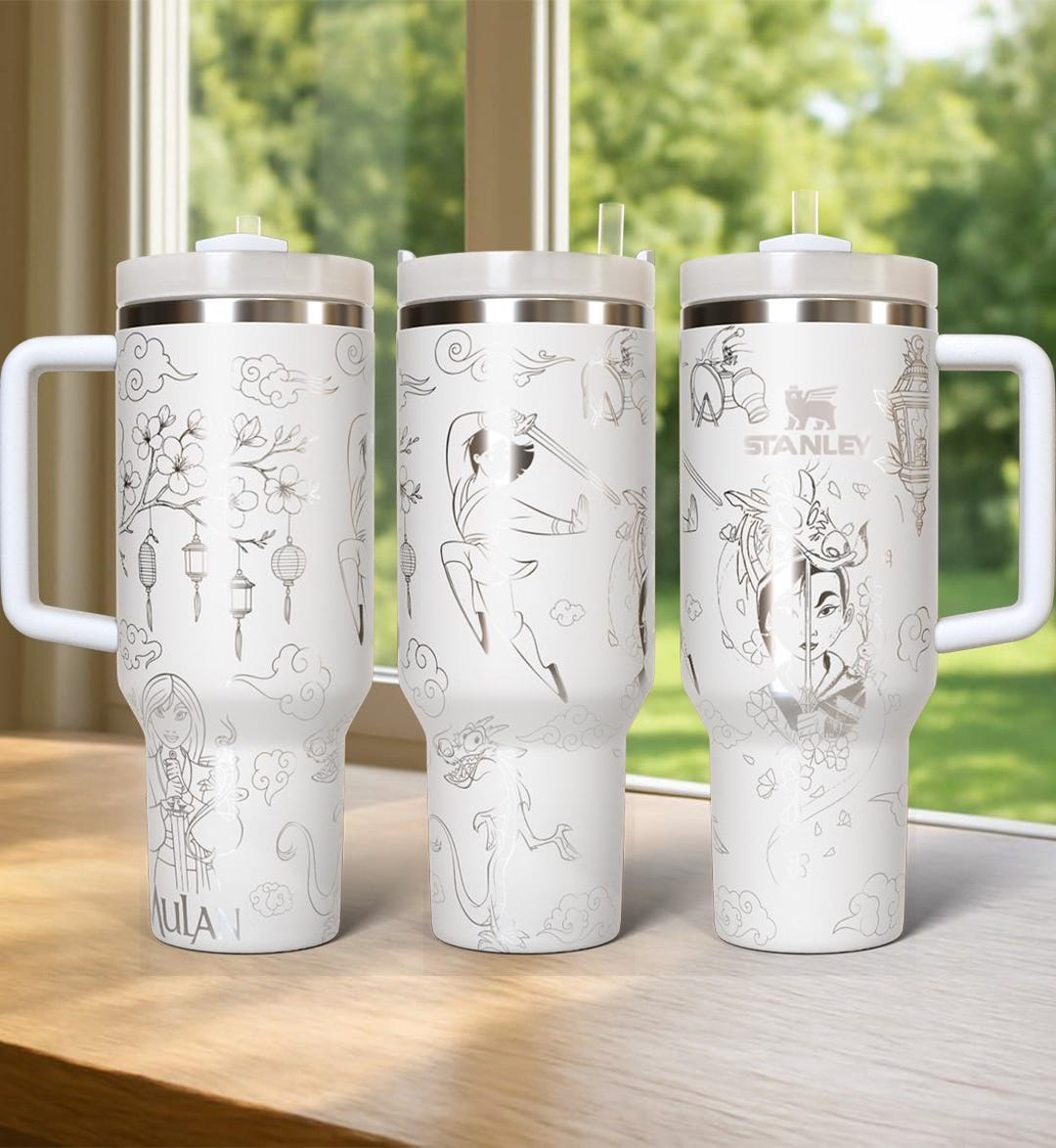 Princess Mulan Engraved Tumbler 40oz, Princess 40oz Laser Engraved ...