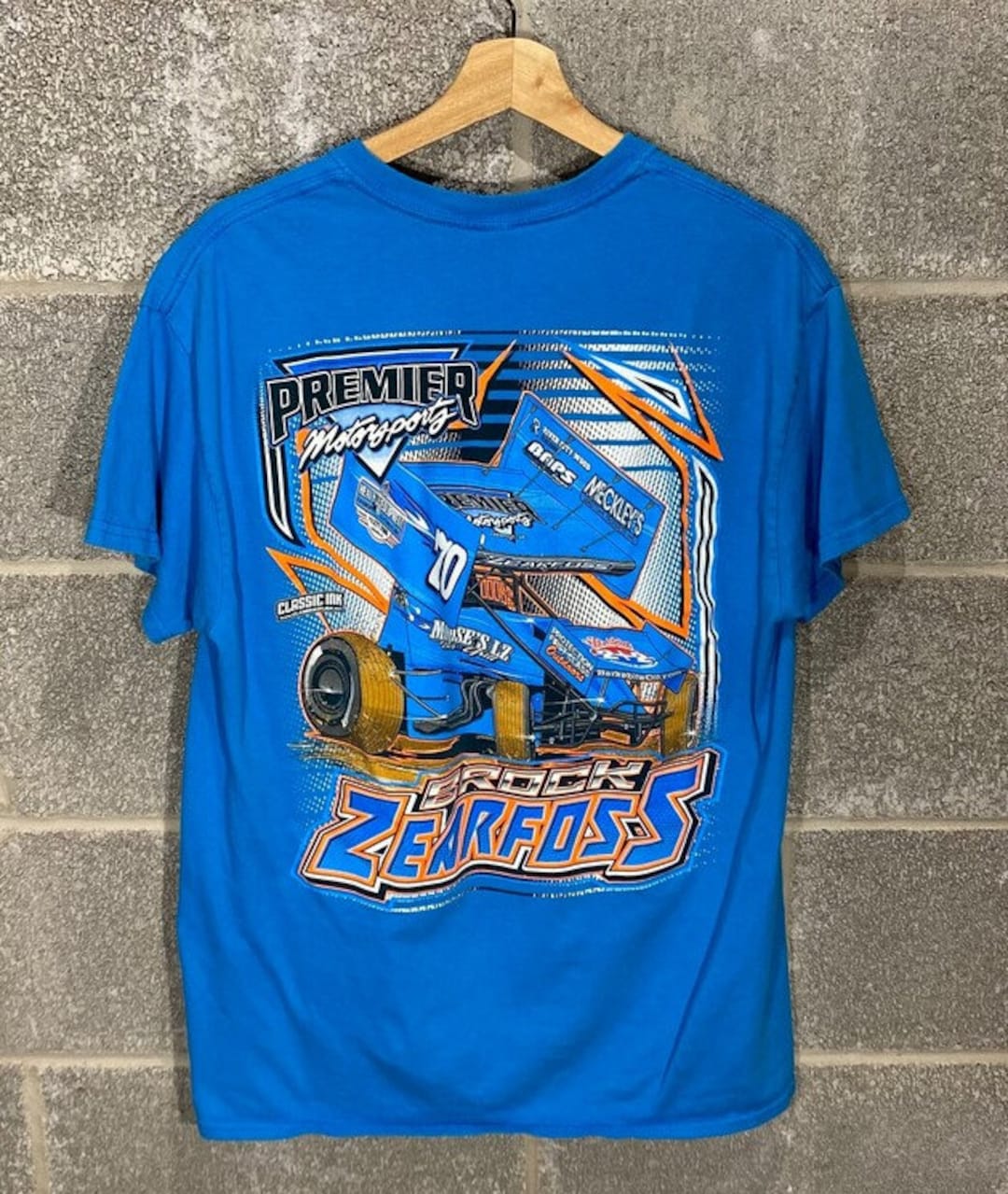 Vintage Brock Zearfoss Sprint Car Dirt Track Racing T-shirt, Brock ...