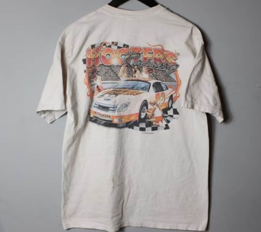 Vintage 90s Hooters Racing T-shirt, Race Car T-shirt, Hooters Racing ...