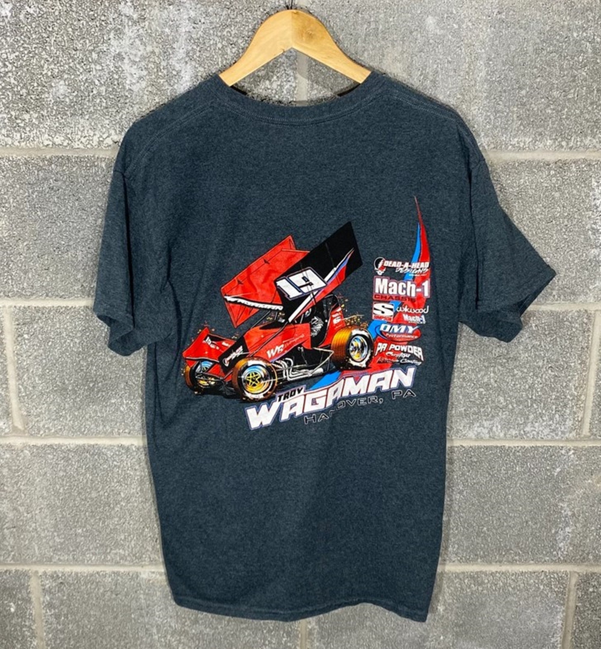 Vintage Troy Wagaman Sprint Car Dirt Track Racing T-shirt, Troy Wagaman ...