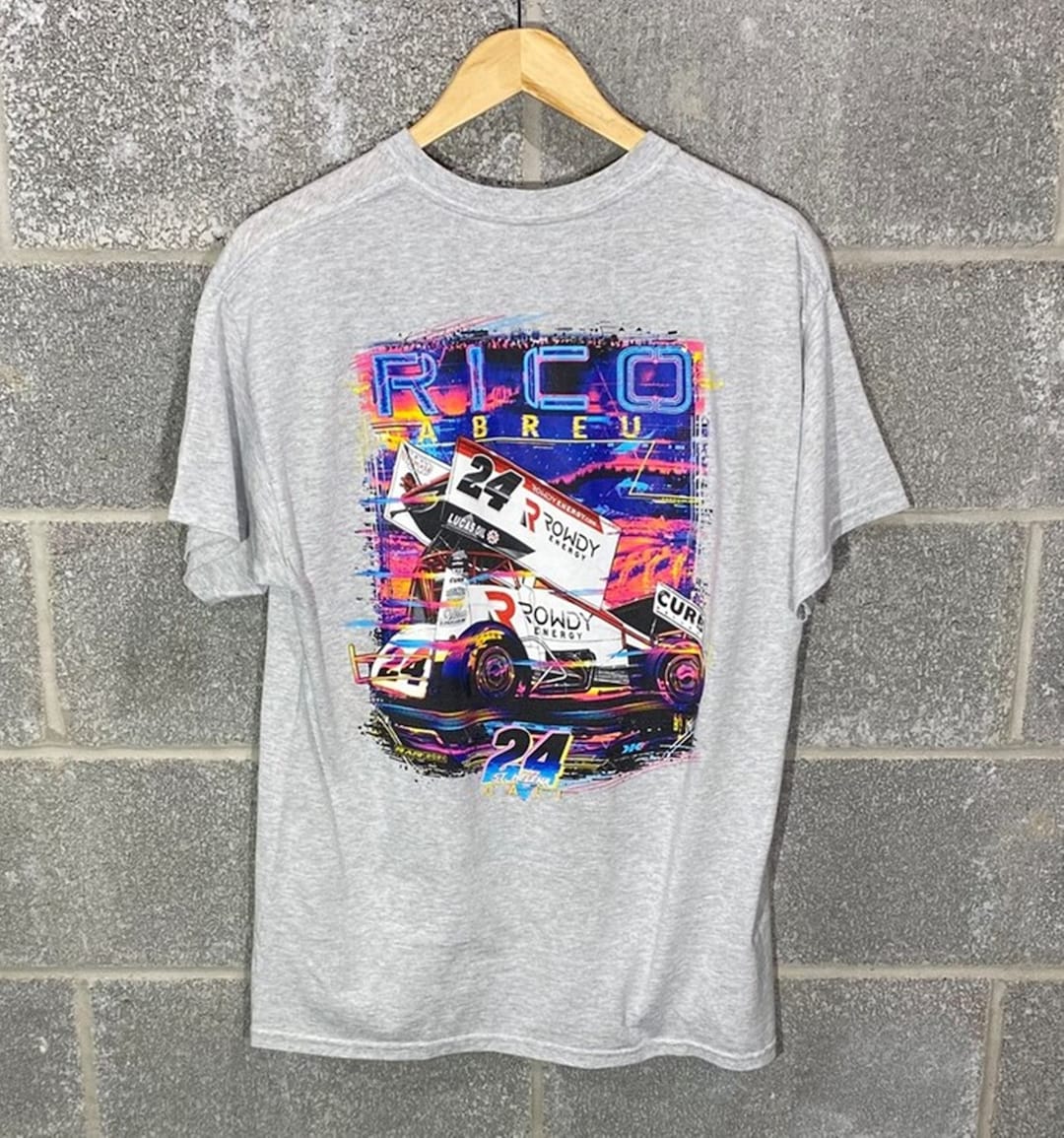 Vintage Rico Abreu Sprint Car Dirt Track Racing T-shirt, Rico Abreu ...