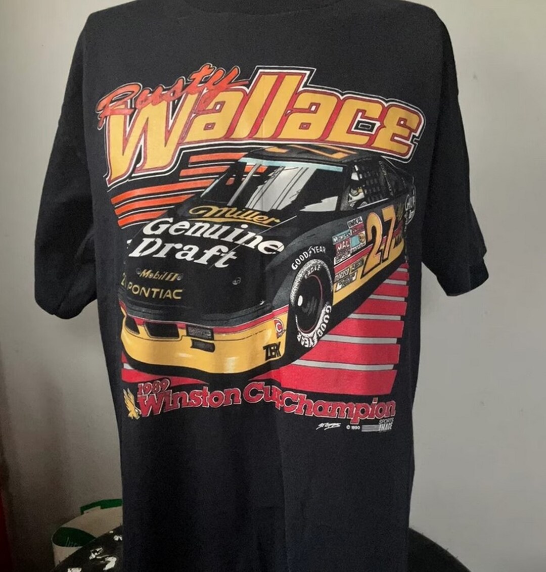Vintage Rusty Wallace 1989 Winston Cup Champion T-shirt, Nascar Racing ...